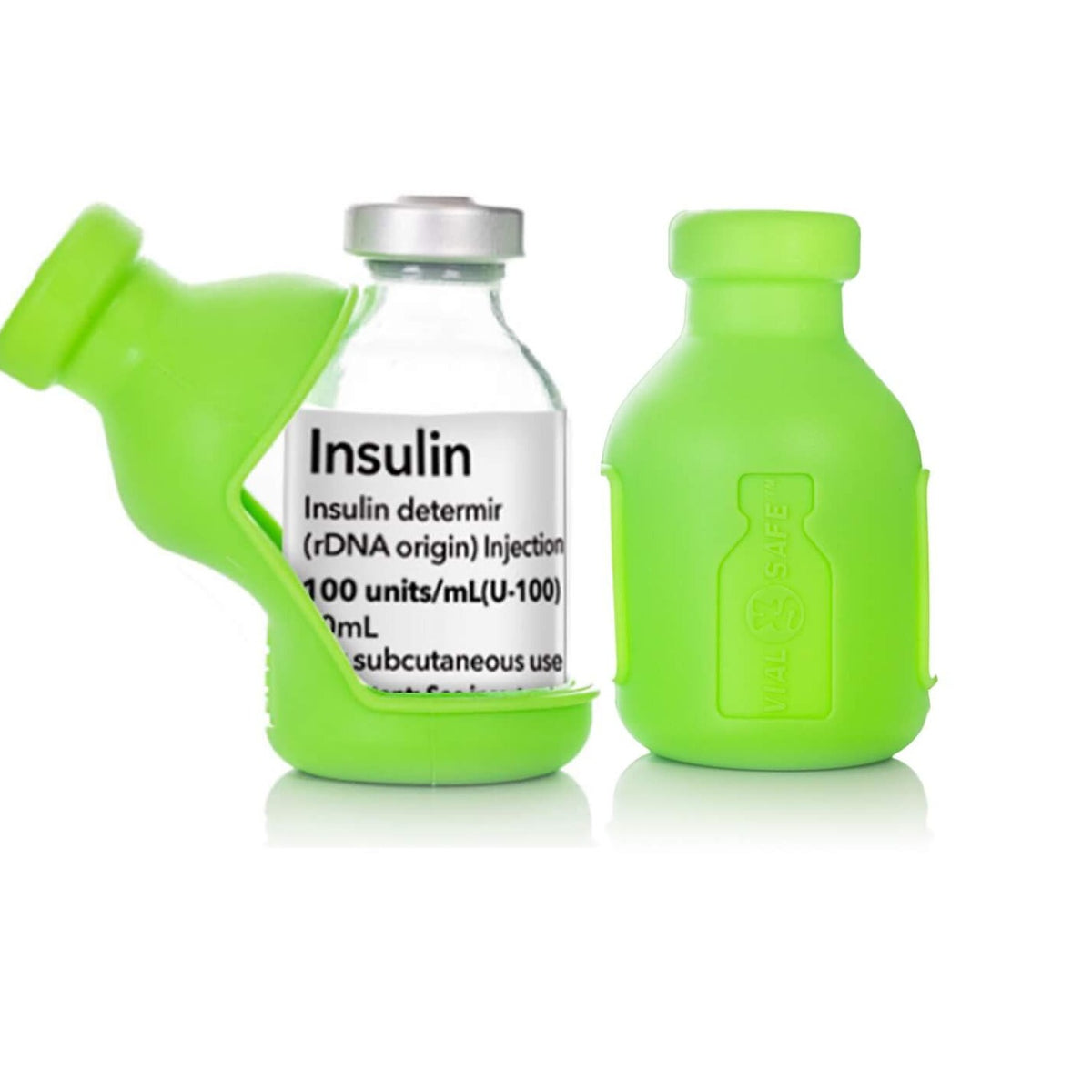 Light Green, 2-Pack Insulin Vial Protector Case (Fits 20mL ProZinc ...
