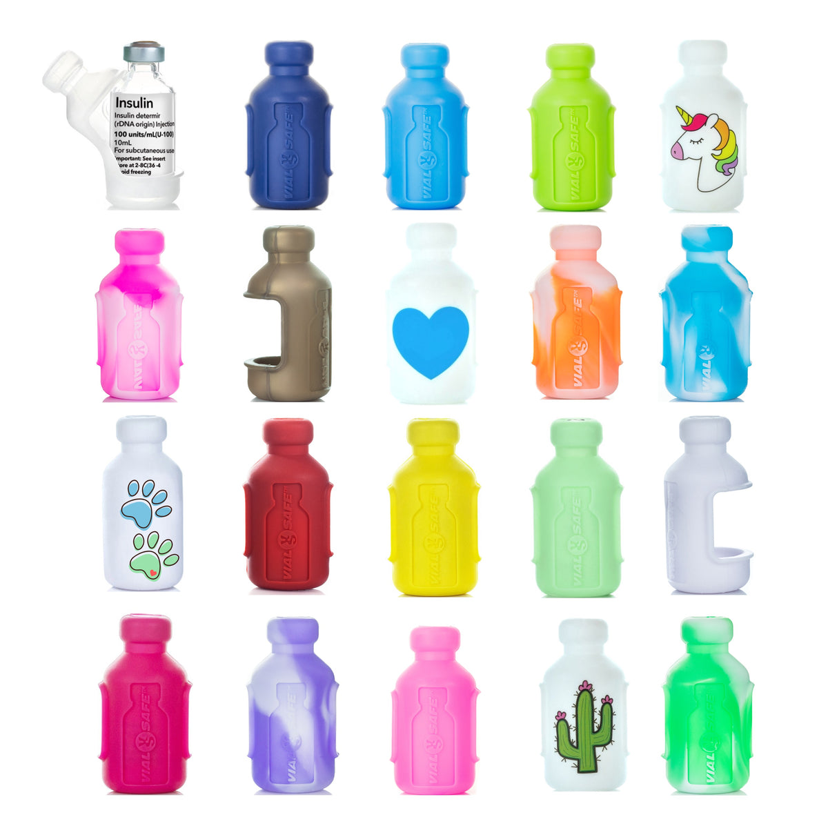 Vial Safe Insulin Vial Protector Diabetes 20-Pack – Vial Safe